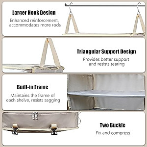 Bukere Hanging Travel Shelves Cube for Luggage Suitcase