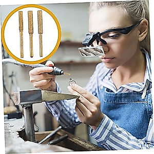 Mobestech 30Pcs Emery grinding head Grinding Bit for Chainsaw Grinding Supplies Chainsaw Sharpening Tools Chainsaw Polishing Head Burr Grinding Stone Files Corundum the chain diamond chain