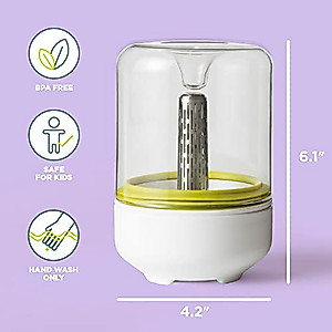 Chef'n Countertop Sprouter Growing Kit, One Size, Baking White/Wasabi/Glass