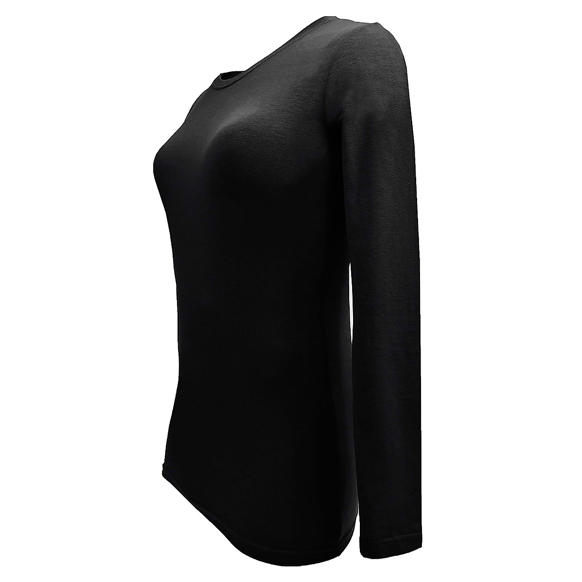 Natural Uniforms Women's Under Scrub Tee Crew Neck Long Sleeve T-Shirt-3-Pack (Medium, 3 Pack Black)