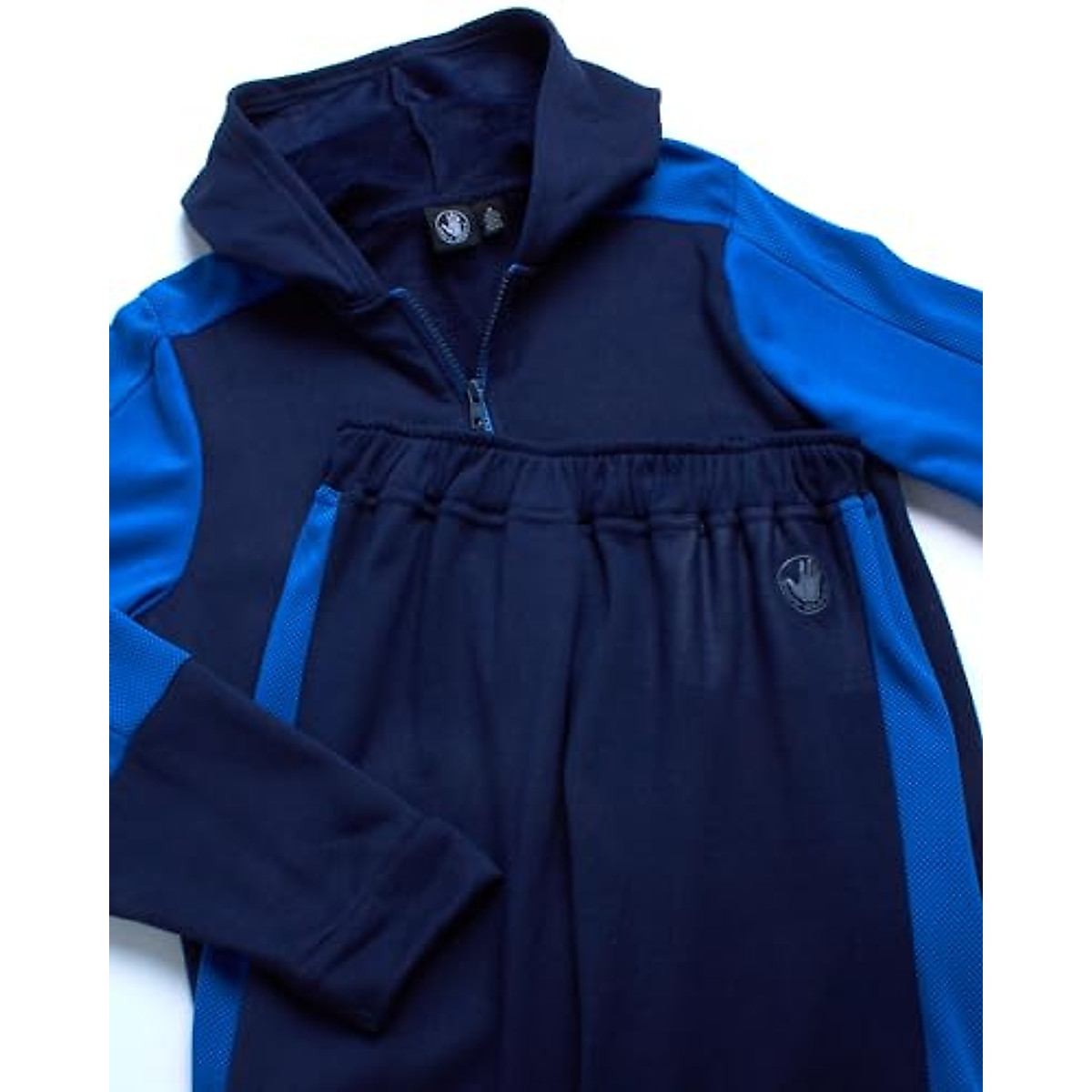 Body Glove Boys' Active Sweatsuit Set - 2 Piece Fleece Zip-Up Hoodie Sweatshirt and Jogger Sweatpants (8-14), Size 1012, Navy Royal
