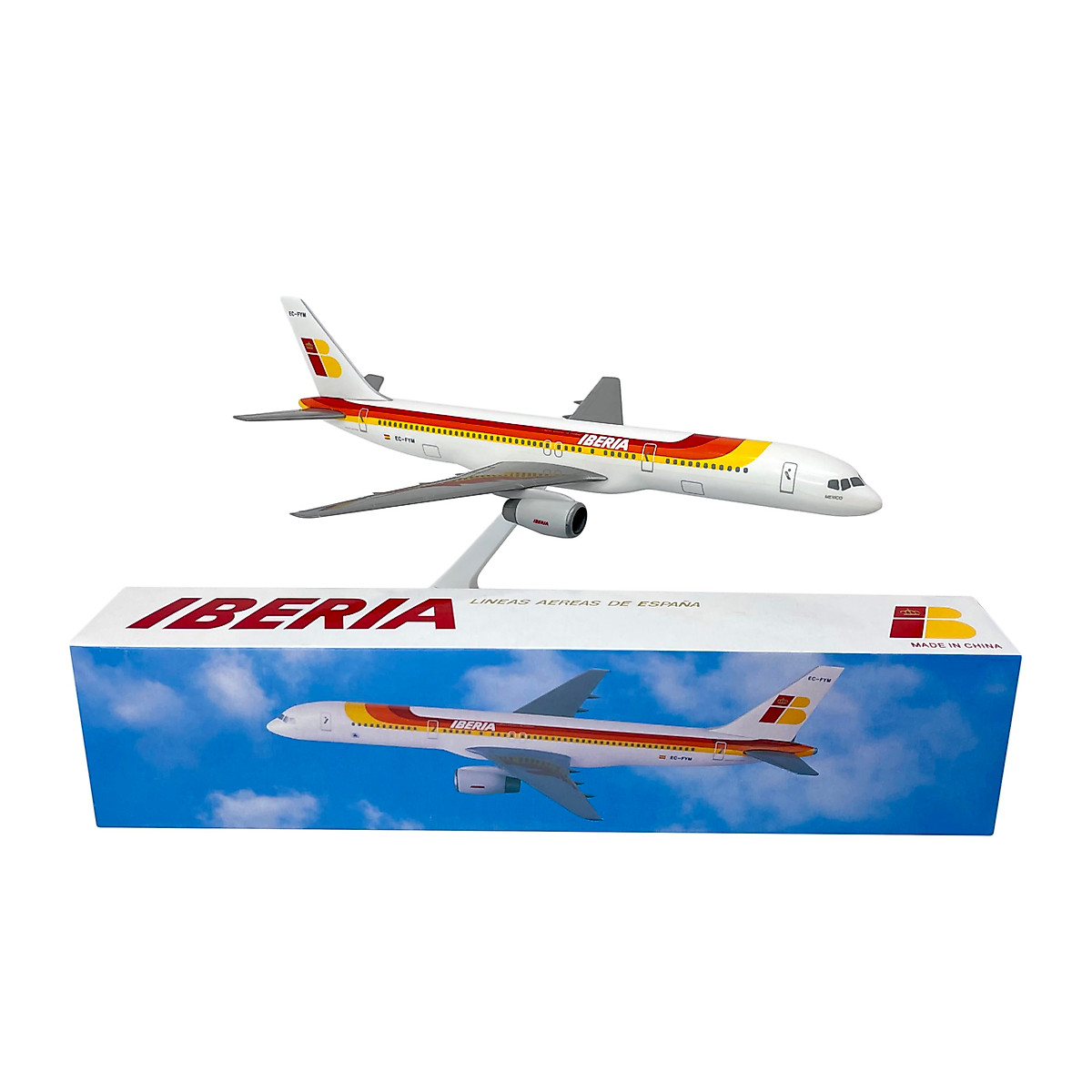 Flight Miniatures Iberia Boeing 757-200 Airplane Miniature Model Snap Fit 1:200 Part# ABO-75720H-031
