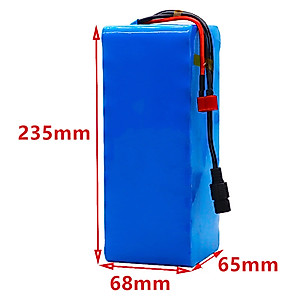 NALMAXO 48v 20Ah E-Bike Battery 18650 Lithium Ion Battery Pack Bike Conversion Kit Lithium Battery Built-in BMS for 250W-1000w E-Bike Electric Bicycle Scooter