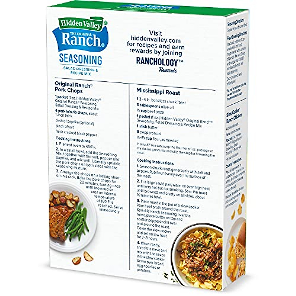 Hidden Valley Original Ranch Salad Dressing & Seasoning Mix, Gluten Free, Keto-Friendly - 4 Packets (Package May Vary)