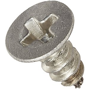 Small Parts 0404ABPU188 18-8 Stainless Steel Sheet Metal Screw, Plain Finish, Undercut 82 degrees Flat Head, Phillips Drive, Type AB, #4-24 Thread Size, 1/4" Length (Pack of 100)