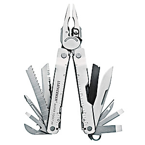LEATHERMAN Super Tool 300 L831183 Multi-Tool Stainless Steel with Removable Wire Cutters and Quality Holster Black