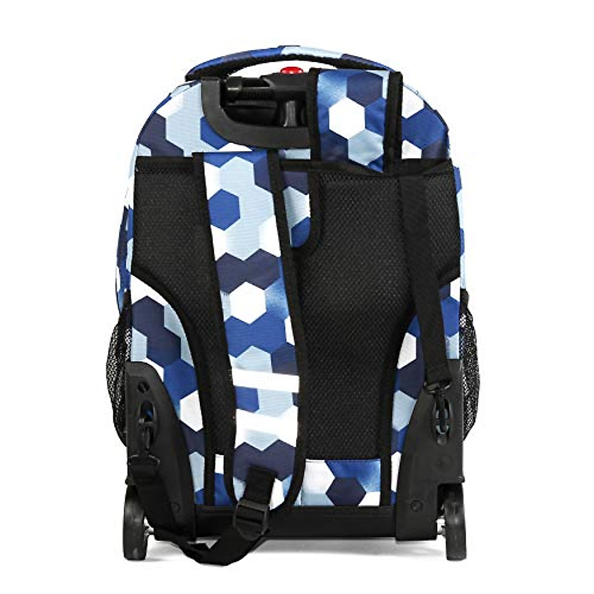 J World New York Sunrise Kids Rolling Backpack for Girls Boys Teen. Roller Bookbag with Wheels, Mini Dia, 18"