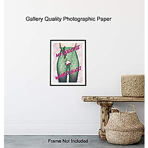 Glam High Fashion Design Wall Decor - Luxury Couture Art - Chic Modern Contemporary Home Decorations for Bedroom, Bathroom, Bath - Funny Gift for Women, BFF, Best Friend, Designer Fashionistas