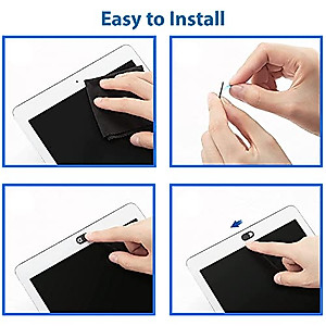 MMOBIEL 3 Pack Universal Webcam Cover Slide Laptop Camera Cover Privacy Protector Ultra-Thin 0.5mm Compatible with All Laptop/MacBook/Tablet/iPad/iPhone - Black