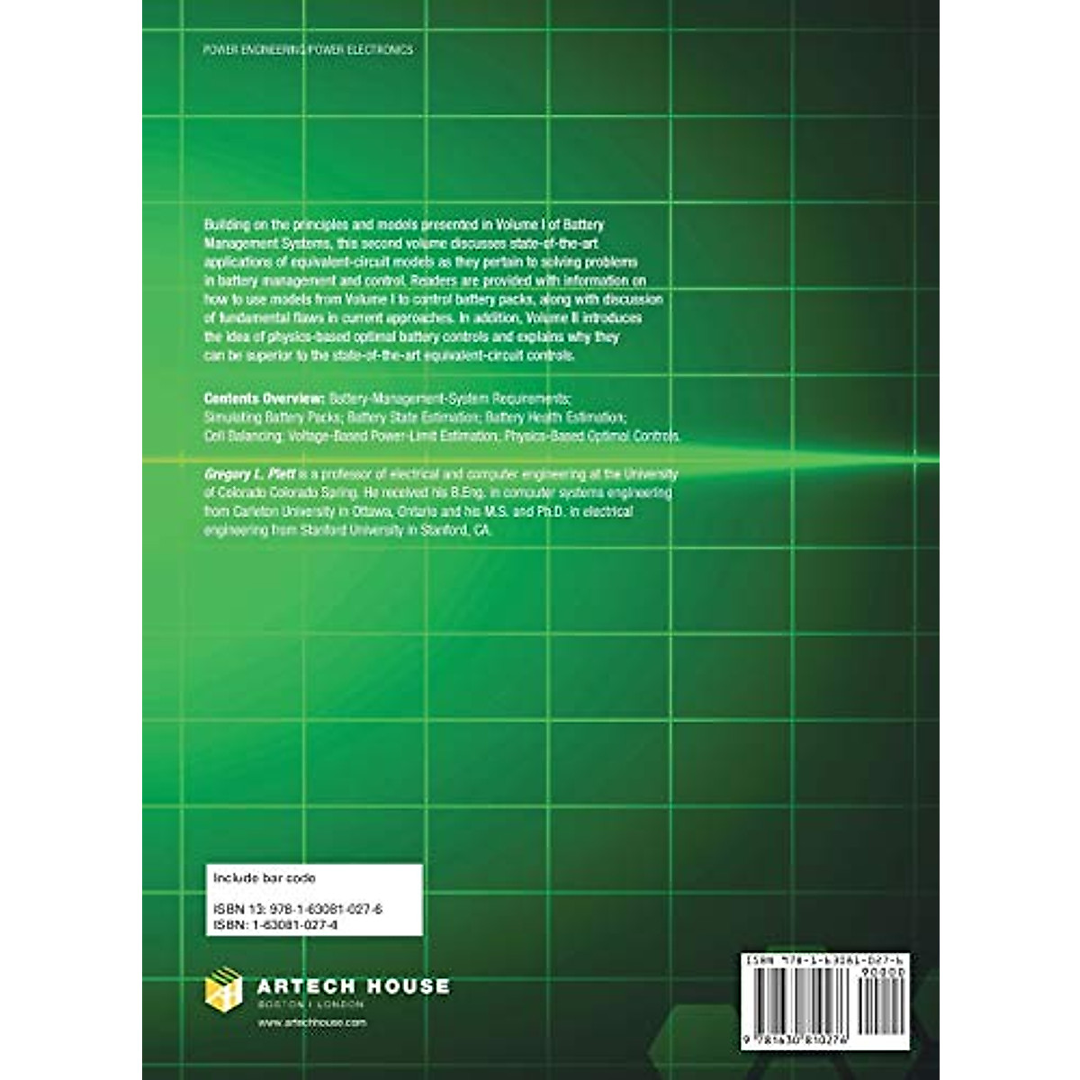 Battery Management Systems, Volume II