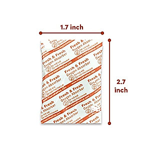 300 CC [100 Packets] Premium Oxygen Absorbers for Food Storage, Oxygen Scavengers Packets(1 Bag of 100 Packets) - ISO 9001 Certified Facility Manufactured Oxygen Absorbers