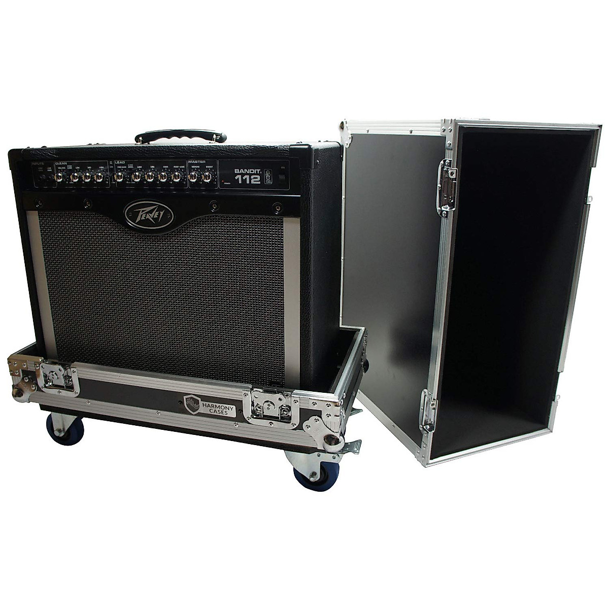 Harmony Audio HCGC12C Universal 1X12 Electric Guitar Combo Amp Rolling Flight Case