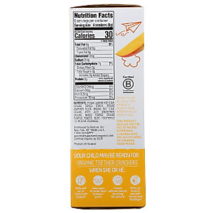 Happy Baby Organic Mango & Pumpkin Teether Crackers 12 Count, 1.7 OZ