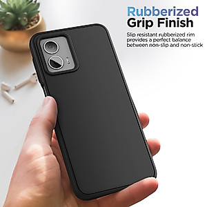 Encased Belt Case for Moto G 5G (2023) Slimshield Phone Case with Holster Clip (2023 Motorola G-5G 2023) Matte Black