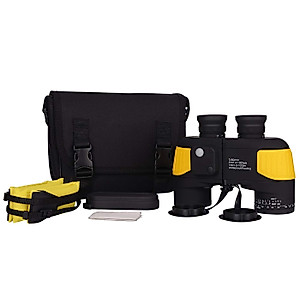 7X50 Marine Binoculars for Adults Waterproof Binoculars with rangefinder BAK4 Prism FMC Lens for Birdwatching Hunting Boating for Adult Bird Watching Outdoor Hunting