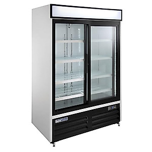 Kratos Commercial Display Refrigerator -Sliding Glass 2-Door Merchandiser, 54" W 48 cu ft (69K-723)