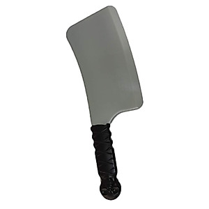 NOVELTY GIANT WWW.NOVELTYGIANT.COM Jumbo Plastic Butcher Knife Cleaver Prop Silver