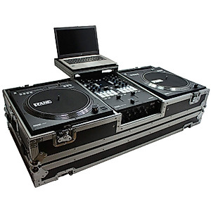 Harmony Audio HC2T1272WLT DJ Battle Coffin Compatible with (2) Rane 12 Turntables & Rane 72 Mixer - Case Only