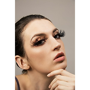 Mink Lashes 3D False Eyelashes 25 mm Long Lashes Reusable Eyelashes for Dramatic Helloween Christimas Eye Makeup 2 Pairs LINGSTAR (Not inclue glue)