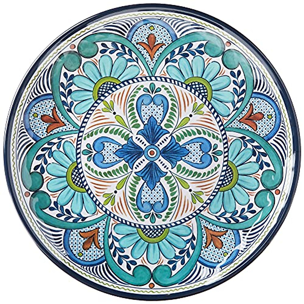 Certified International Talavera 14" Melamine Round Platter, Multicolor