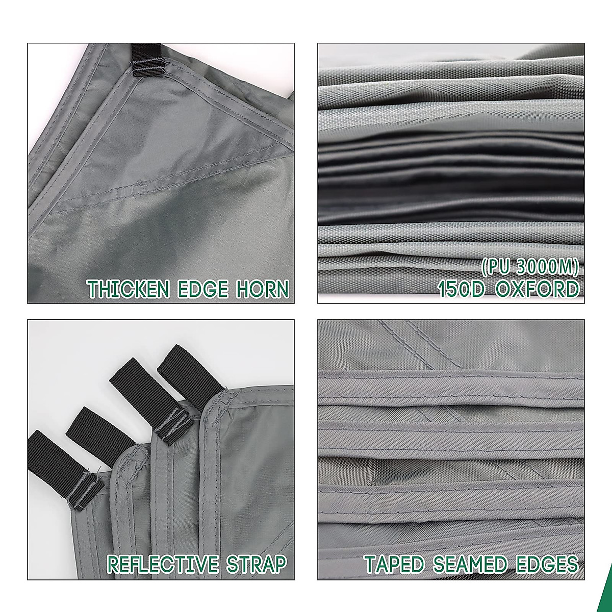 Arctic Lemmings Camping Tarp Waterproof with Carry Bag for Under Tent, Ultralight Tent Footprint for Ground Camping Hiking (82" x 82")