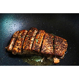 MsMk Titanium and Ceramic Nonstick Wok pan with lid，12.5 Inch Woks & Stir Fry Pans with Stay-Cool Handle，Flat Bottom Wok Suits for Induction, Electric, Gas, Halogen, All Stoves