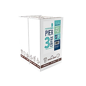 Pier 3 Coffee Pods Variety Pack, Compatible With 2.0 K Cup Brewers, 40Count