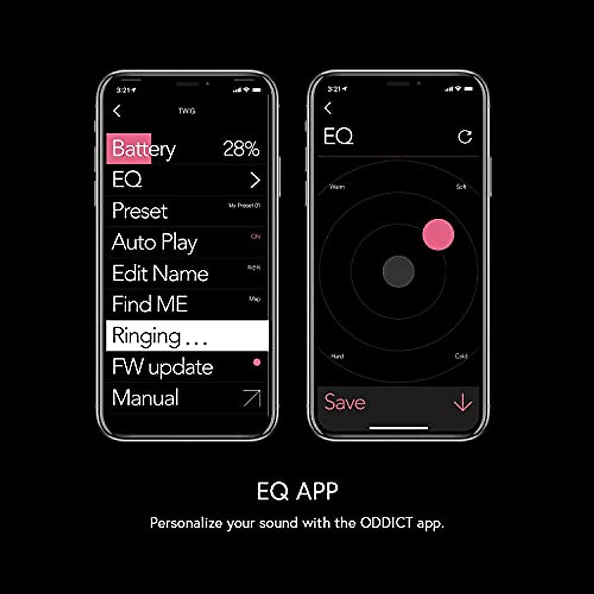Phiaton ODDICT TWIG True Wireless Earbuds, EQ App, Bluetooth Earbuds with Silicone Tips, Wireless Quick Charging, Touch-Control, Dual 12mm Carbon Drivers, Aluminum Gray
