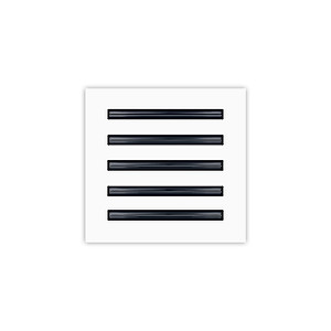 BUILDMART - 10x10 Modern AC Vent Cover - Decorative White Air Vent - Standard Linear Slot Diffuser - Register Grille for Ceiling, Walls & Floors - Texas Buildmart