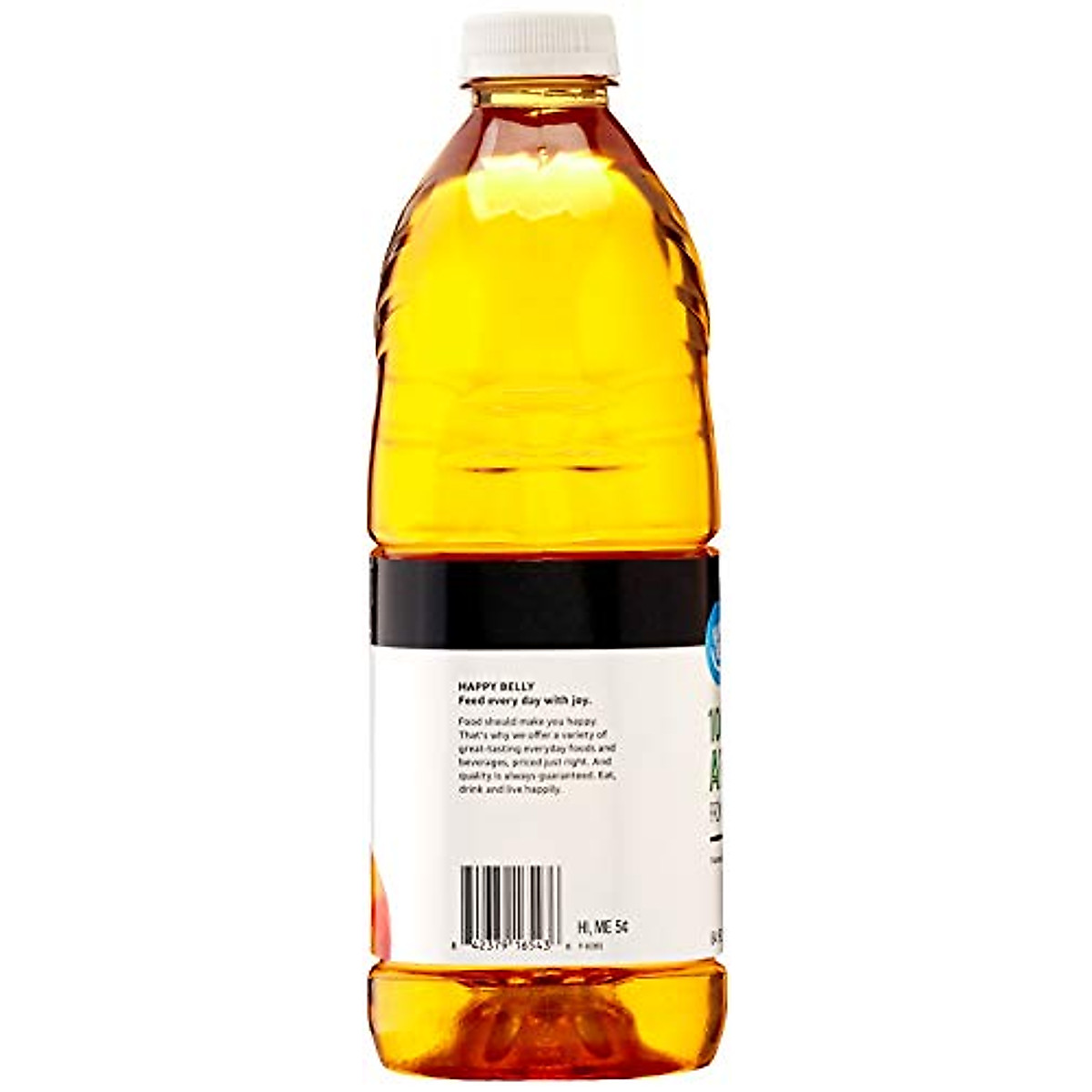 Amazon Brand - Happy Belly 100% Apple Juice, Bottle, 64 fl oz (Pack of 1)