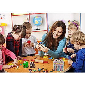 Polymer Clay Kits, Oven Bake Clay Model Clay, Safe and Non-Toxic DIY Modeling Clay, Sculpting Clay Tools and Accessories,Ideal Gift for Children, Adults and Artists (50 Color)