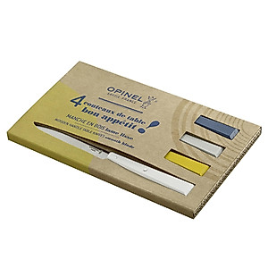 OPINEL Set of 4 table knives N°125 Bon Appetit Celeste