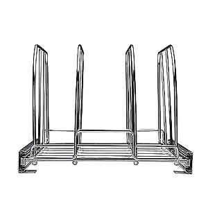 VEVOR Pan and Pot Rack, Expandable Pull Out Under Cabinet Organizer, Cookie Sheet Baking Pans tray Organization, Adjustable Wire Dividers, Steel Lid Holder for Kitchen Cabinet & Pantry Storage, 11.7"W