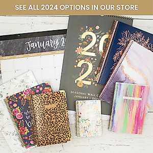 bloom daily planners 2024 Desk Calendar - 21" x 16" Large Monthly Organizer Pad with Stickers (January 2024 - December 2024) Desktop Blotter - Holiday Icons