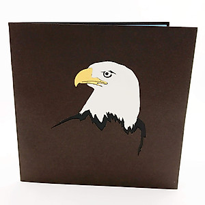 Liif Eagle Flying Father's Day Pop Up Card For All Occassion, Happy Birthday Card, Fathers Day Card, Just Because, Congratulations, Get Well, New Business, Retirement, Eagle Scout Gifts