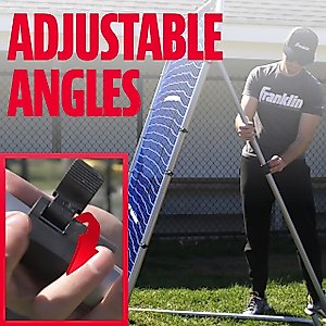 Franklin Sports Baseball Rebounder Net - Baseball Pitchback Net + Throwing Trainer - All Angle Bounce Back Net - Multi-Position Fielding + Throwing Aid