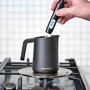 Subminimal Contactless Milk Thermometer for Steaming Milk & Frothing | Barista-Grade Precision Brewing | Instant Milk Temperature for Superior Latte Art with Coffee Thermometer | Battery Powered