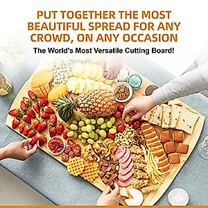 30x20 Bamboo Extra Large Cutting Board- Use as a Charcuterie Board, Butcher Block, Over Sink, Brisket, Rv Stove Top Cover, Noodle Board Stove Cover, Meat Cutting Board