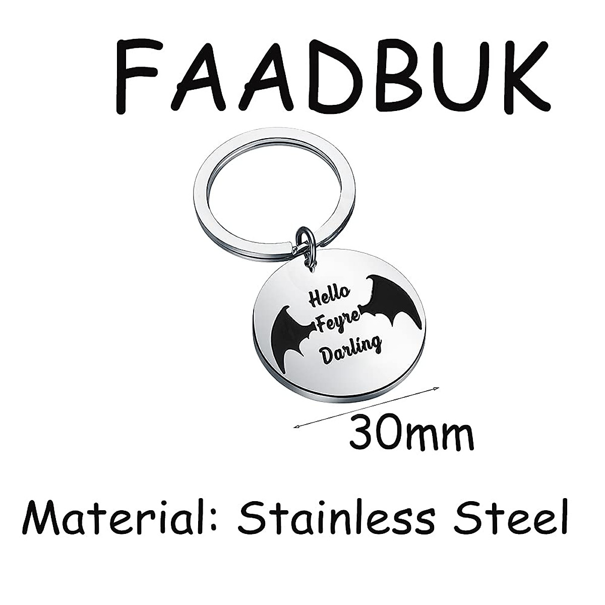 FAADBUK ACOMAF Gift ACOMAF Inspired Bookish Gift Hello Feyre Darling (Feyre Darling)