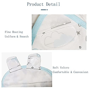 insular Swaddle Blanket, Baby Swaddle Wrap for Newborn and Infant, Adjustable Swaddle Set for Boy and Girl, Soft Cotton Baby Sleep Sack 3 Pack Small(0-3 Month), Clouds