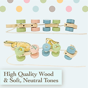 Kids Preferred Guess How Much I Love You Wooden Pull Toy Characters from The Book in 3 Segments 5 inches Tall Classic Toy for Toddlers and Kids