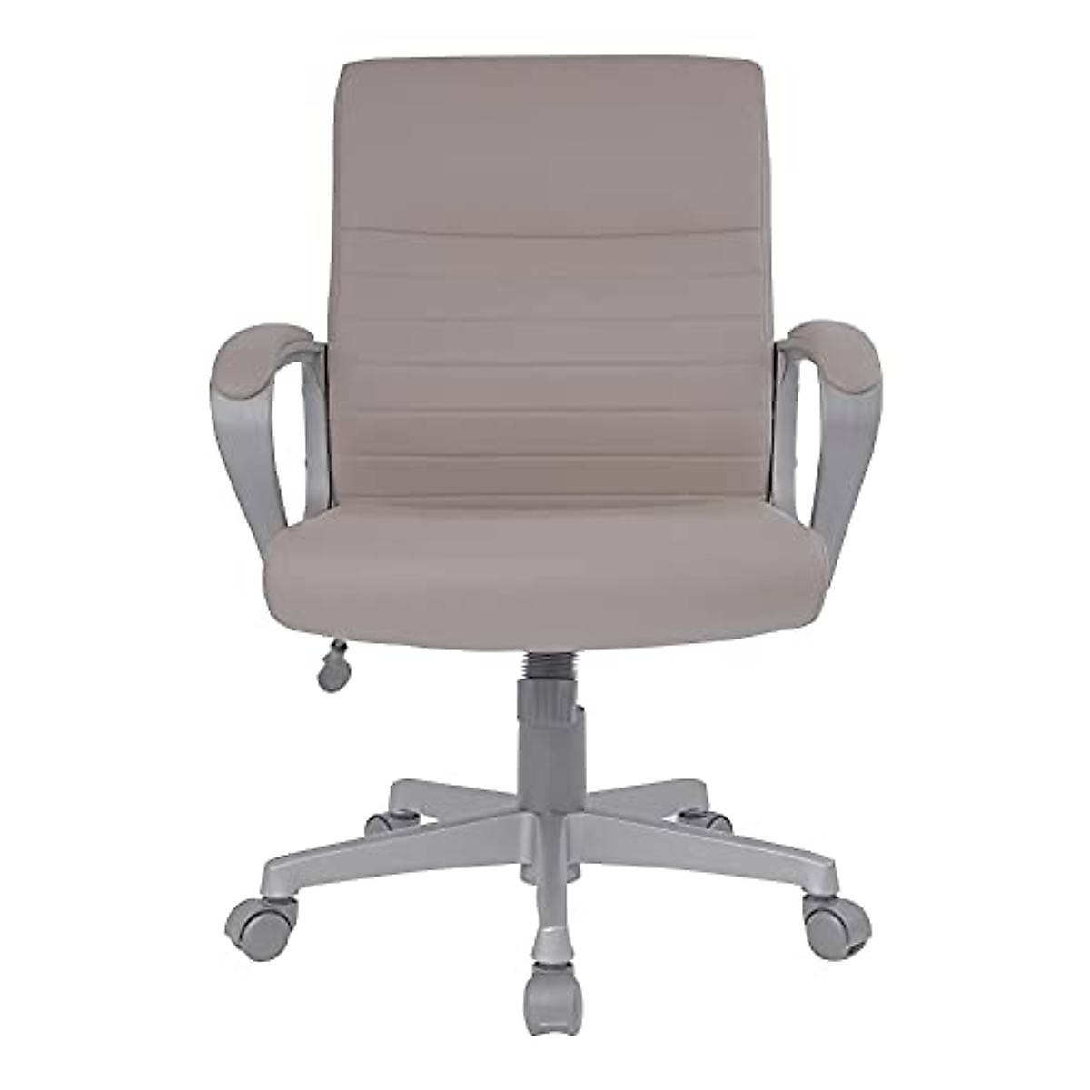 STAPLES Tervina Luxura Mid-Back Manager Chair, Taupe (56905)