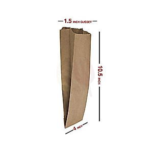 CulinWare Beer Paper Bags Brown Kraft, Unprinted Grocery Beer Bags 500/Pack(1/2 Pint)