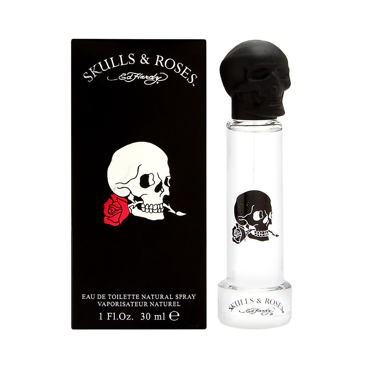 ED HARDY Skulls & Roses Eau de Toilette Spray for Men, 1.0 Ounce