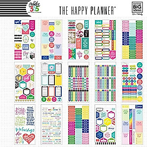 me & my BIG ideas Sticker Value Pack for Classic Planner - The Happy Planner Scrapbooking Supplies - Faith Theme - Multi-Color & Gold Foil - Great for Projects & Albums - 30 Sheets, 621 Stickers