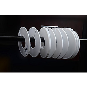 40 Pack Clothing Rack Size Dividers Wardrobe Round Hangers Dividers with 1 Piece Marker Pen