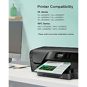 TN880 TN-880 TN880 Toner Replacement for Brother TN880 TN-880 TN 880 to Use with MFC-L6700DW MFC-L6800DW HL-L6200DW L6200DWT L6250DW (2 Black)