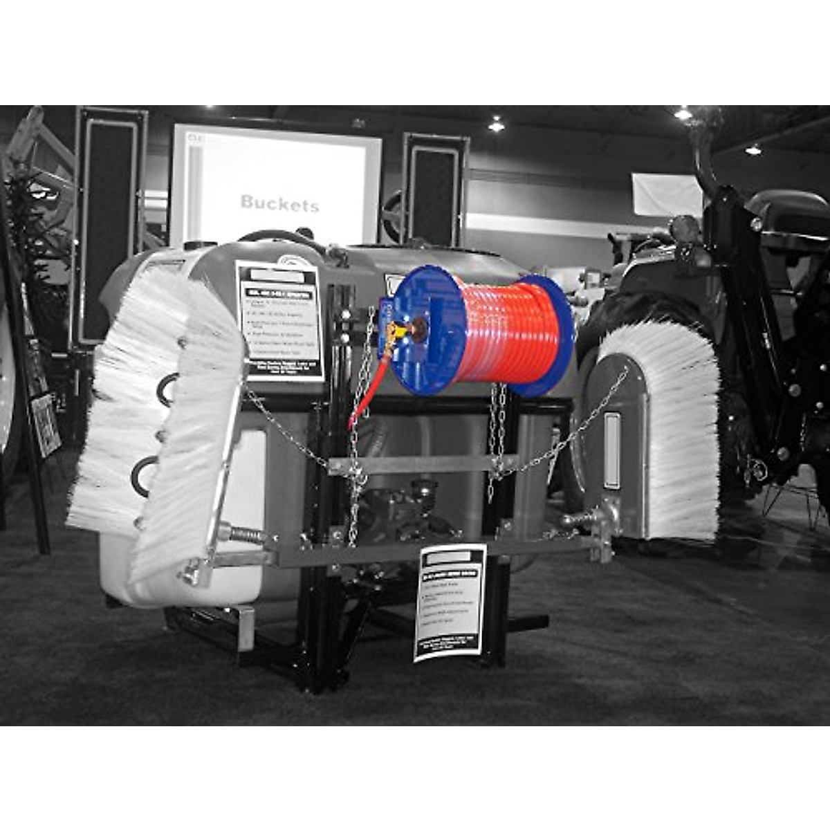 Coxreels 112-3-100 Hand Crank Hose Reel | Spool for Coiling Hoses and Cables | Rotating Storage Reel with Hand Crank | Steel Hose Reel | Fits 3/8'' x 100' Hose | 12” x 18.25” x 13”