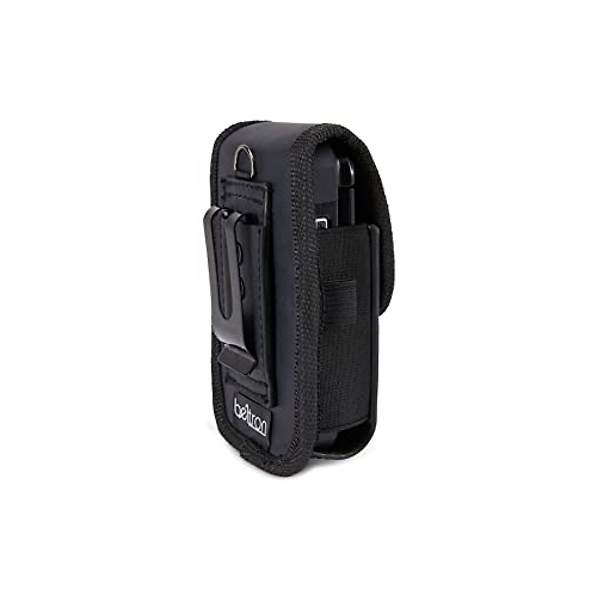 Universal Flip Phone Case, BELTRON Leather Vertical Pouch for TCL Flip Pro, Alcatel Go Flip 4, Go Flip V, MyFlip, Cingular Flip 2, Nokia 2720V (with Belt Loop, Metal Belt Clip & Dual Magnet Closure)