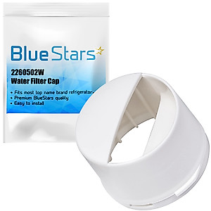 Ultra Durable WP2260518W 2260502W Refrigerator Water Filter Cap Replacement Part by BlueStars Fit For Whirlpool & Kenmore - Replaces 2260518W WP2260518WVP PS11739972 Whirlpool Water Filter Cap